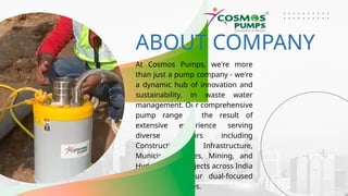 dewatering pump in Bahrain - cosmos pumps | PPTX