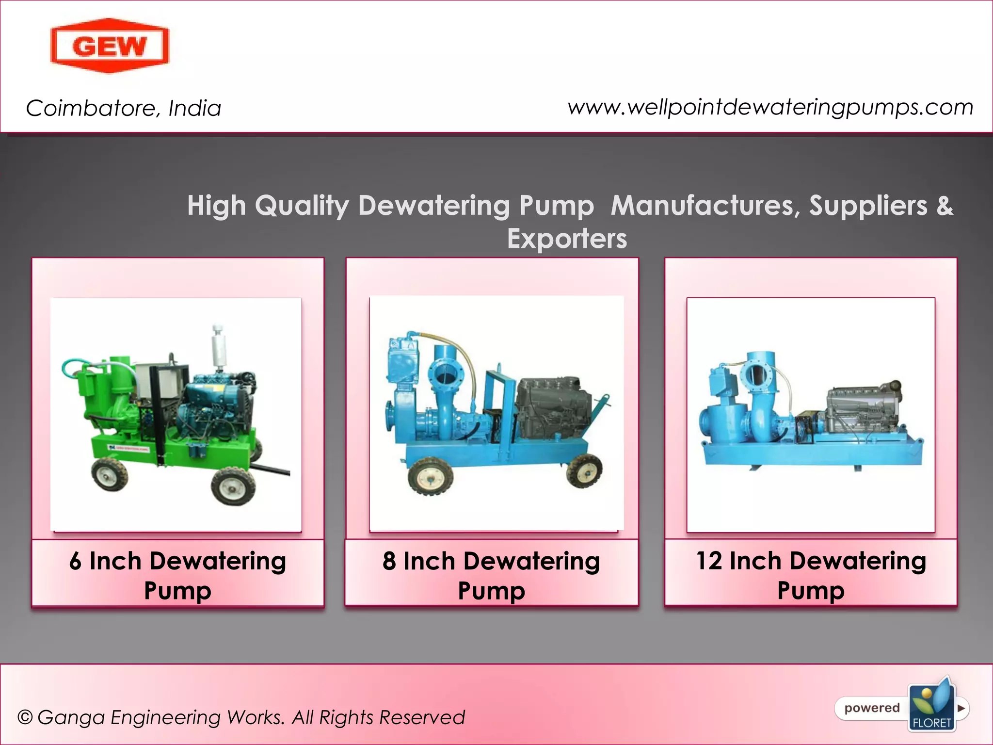 Water Pump Manufacturer in India | PPT