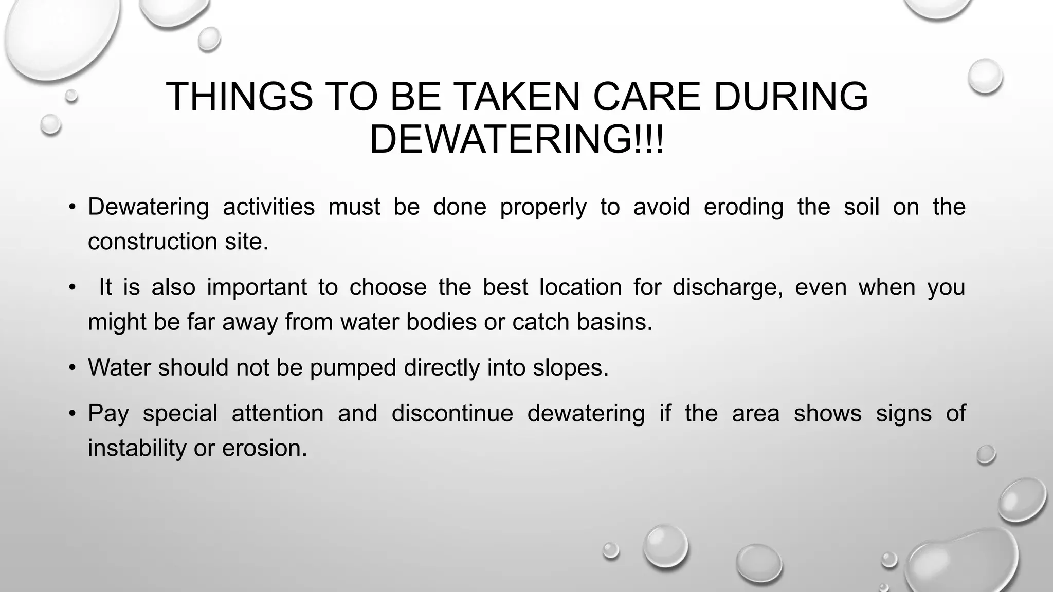 Dewatering techniques | PPTX