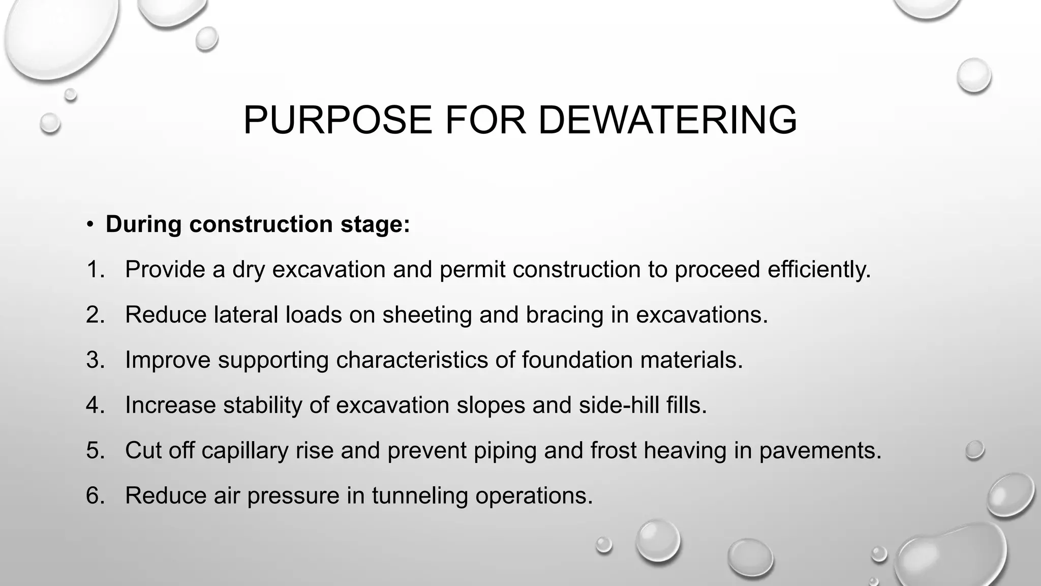 Dewatering techniques | PPTX