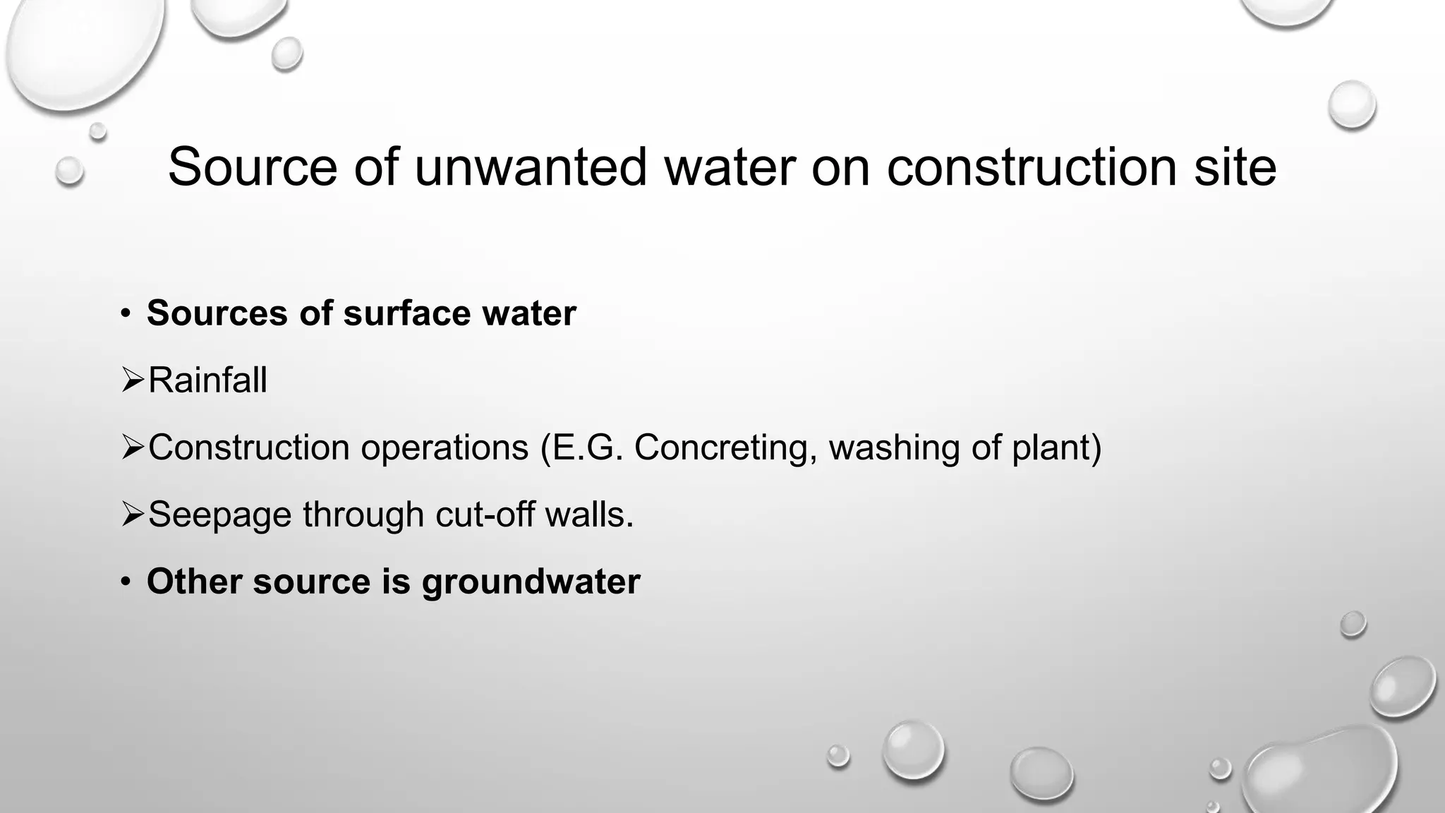 Dewatering techniques | PPTX
