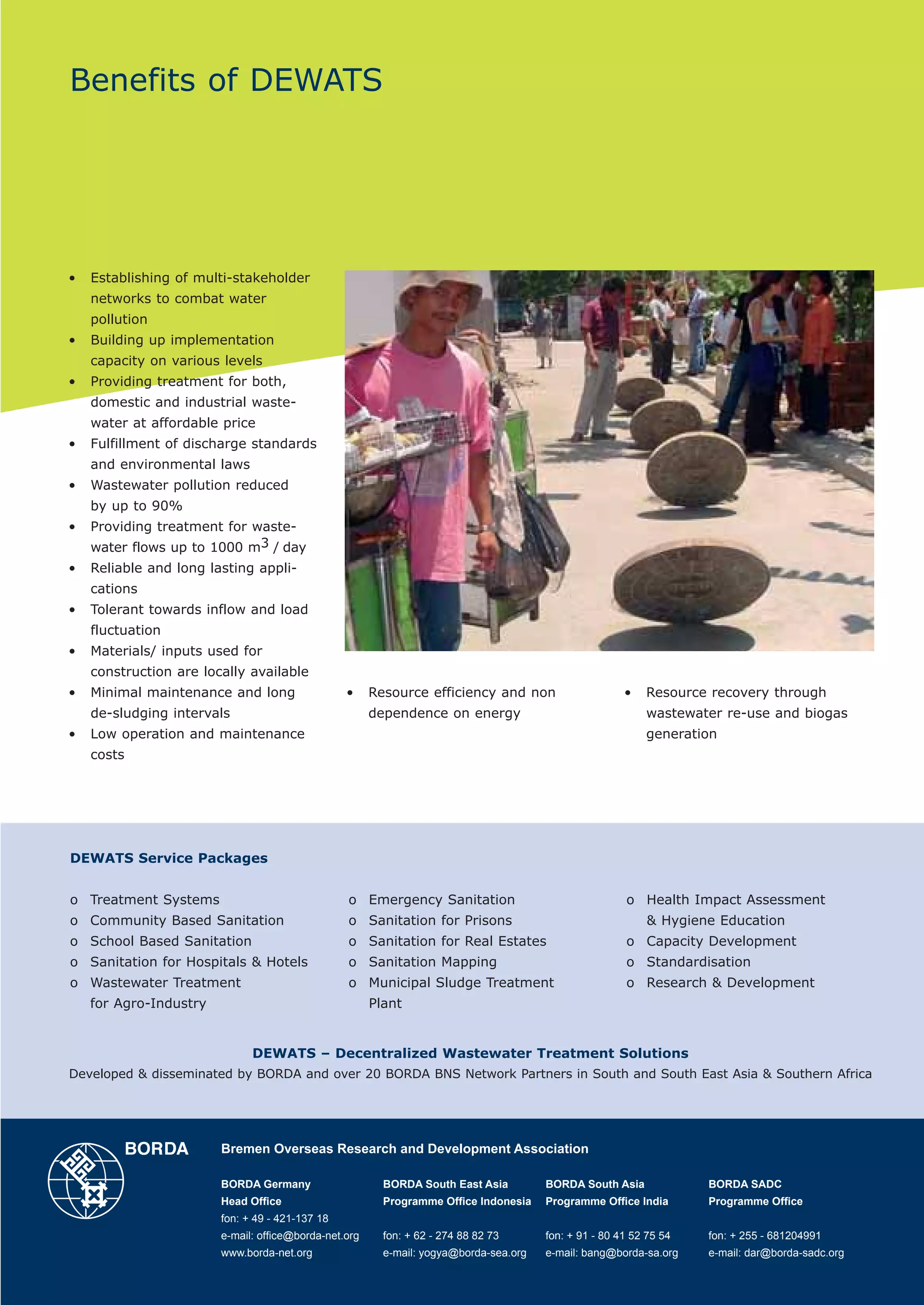Decentralized Wastewater Treatment Solutions (DEWATS) | PDF