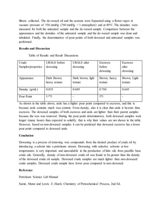 Dewaxing | DOCX