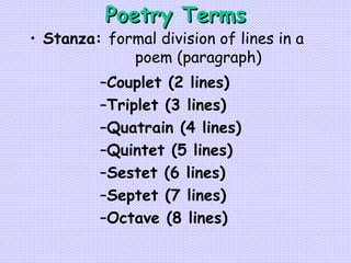 De Weese Poetry Notes Ppt[1] | PPT