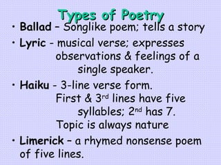 DeWeese poetry notes_ppt[1] | PPT