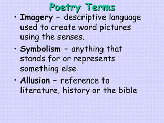DeWeese poetry notes_ppt[1] | PPT
