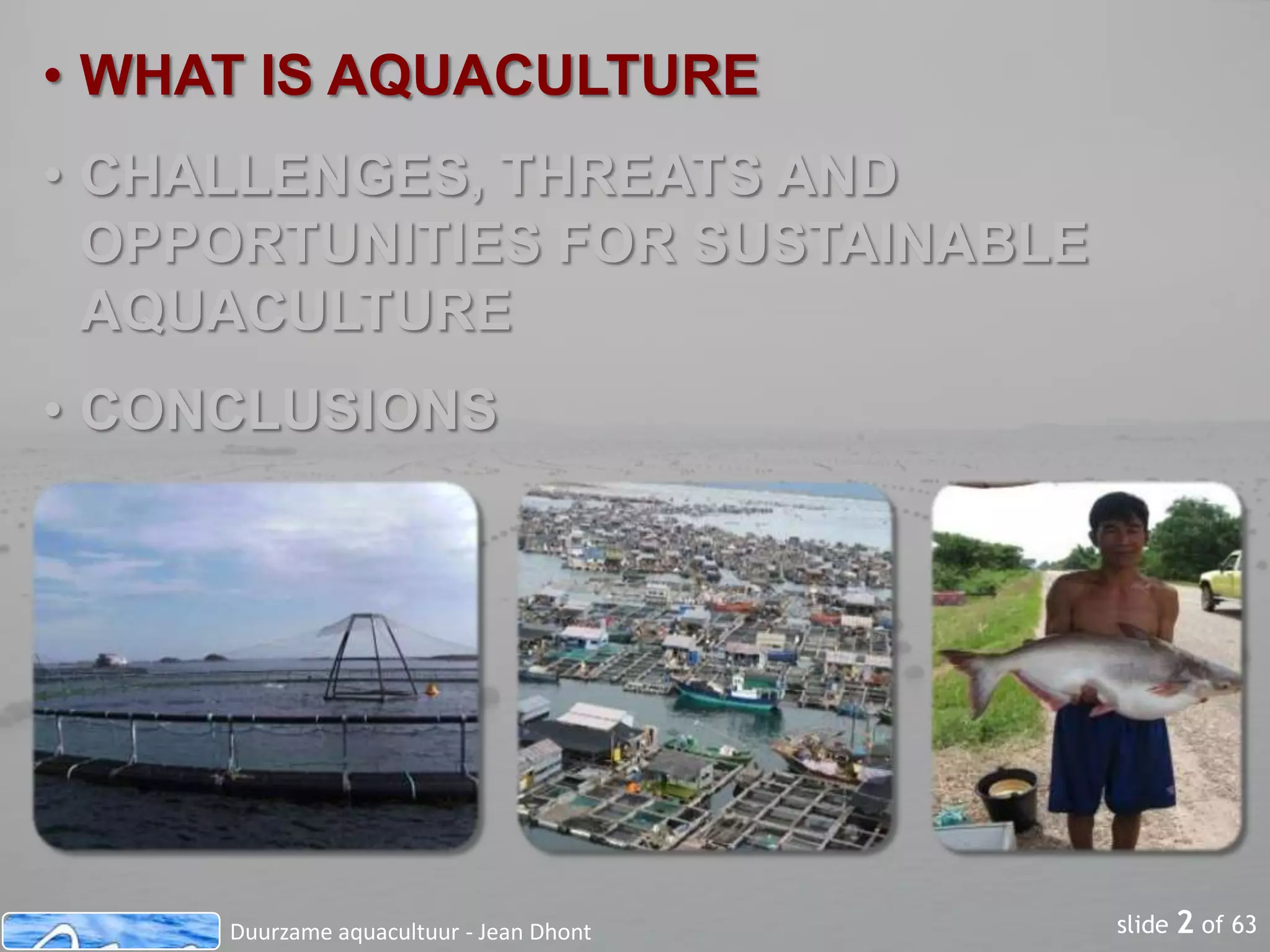 The way to sustainable aquaculture | PPTX