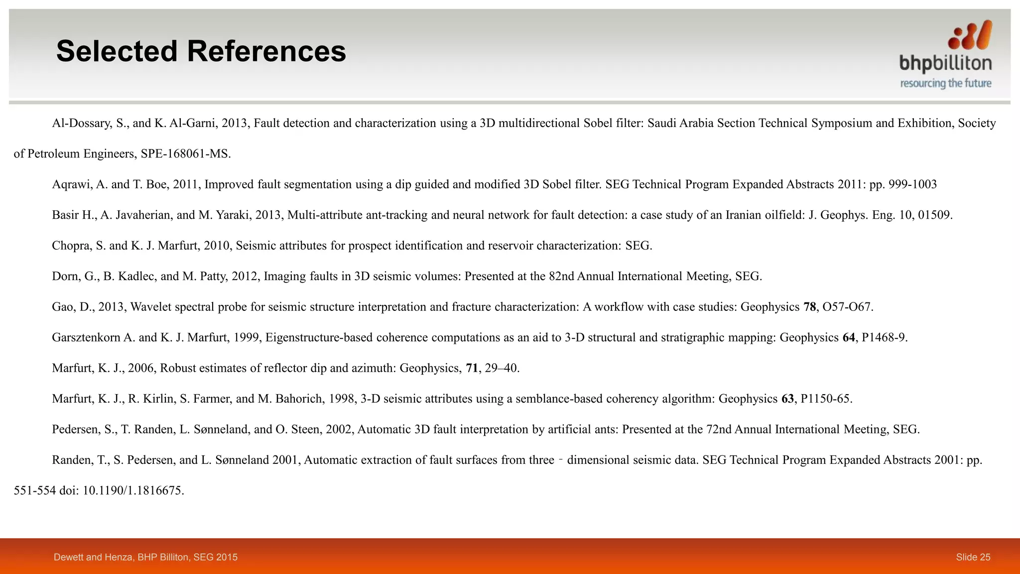 Fault Enhancement Using Spectrally Based Seismic Attributes -- Dewett ...