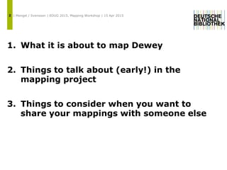 Dewey Basics for Mapping | PPTX