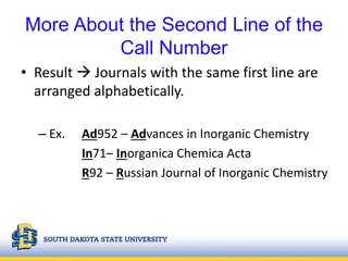Dewey Decimal Call Numbers at Briggs Library | PPT