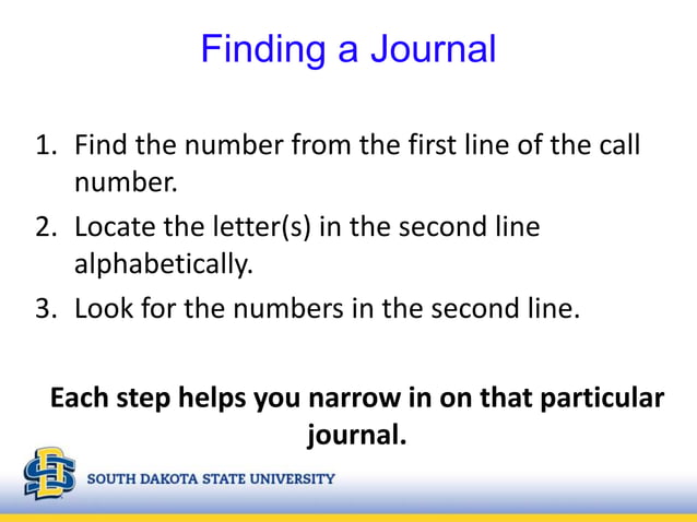 Dewey Decimal Call Numbers at Briggs Library