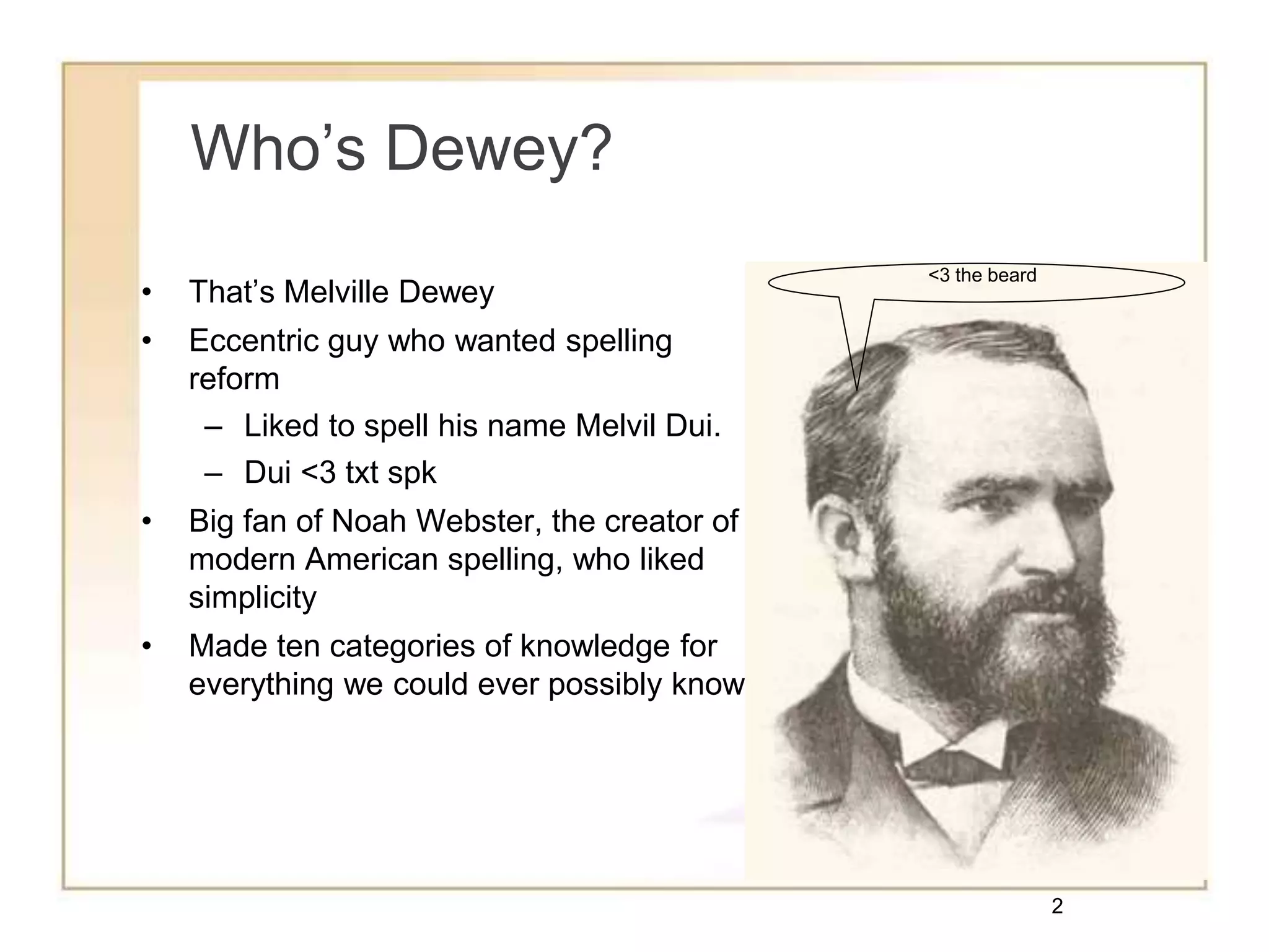 Dewey call numbers | PPTX
