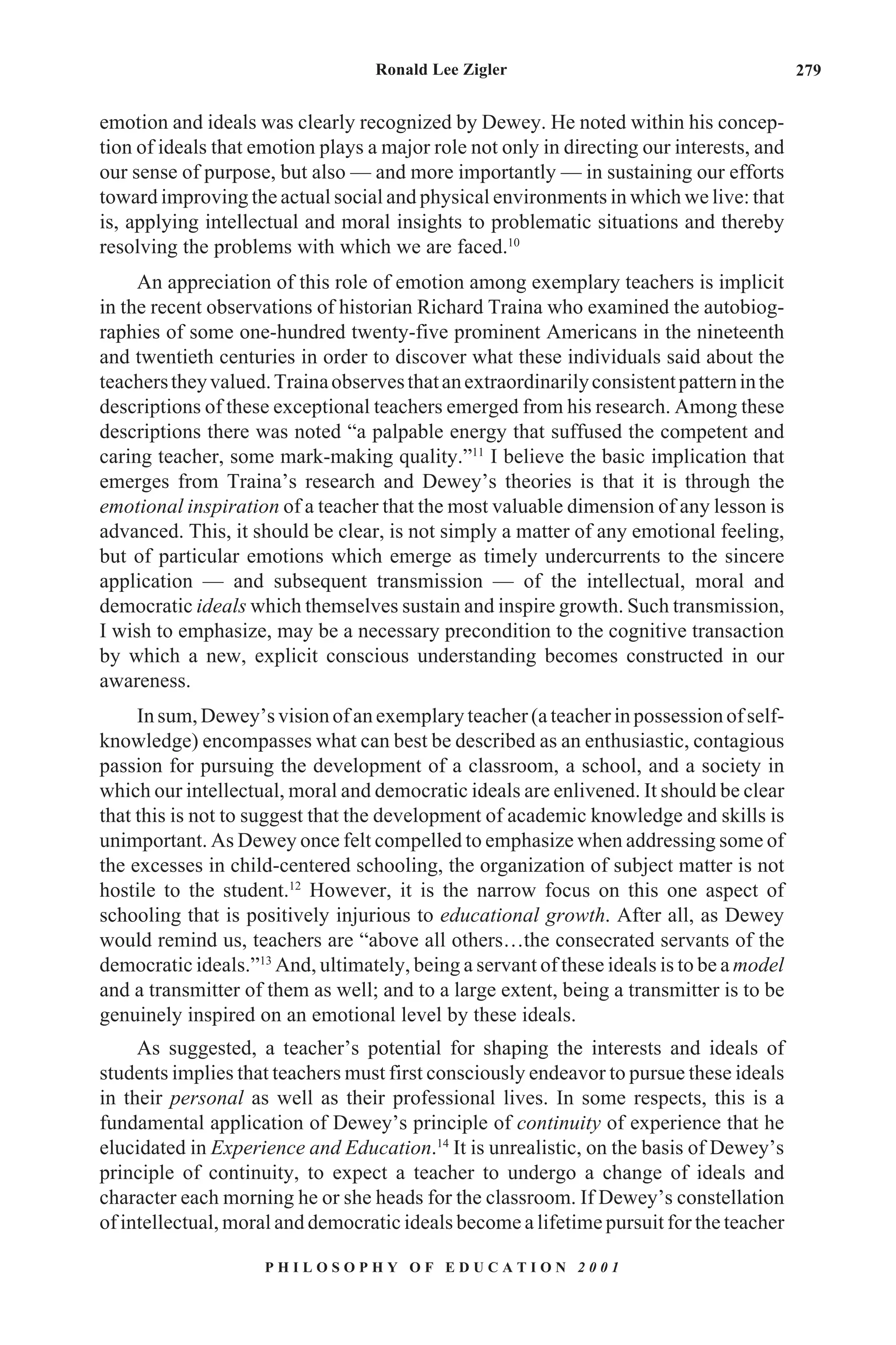 Dewey & Collateral Learning | PDF