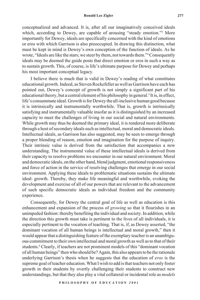 Dewey & Collateral Learning | PDF