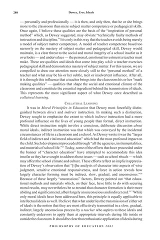 Dewey & Collateral Learning | PDF