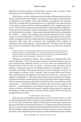 Dewey & Collateral Learning | PDF