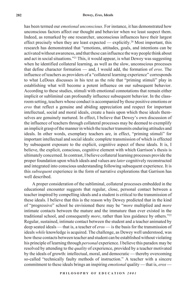 Dewey & Collateral Learning | PDF