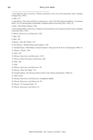 Dewey & Collateral Learning | PDF