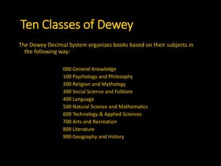 Dewey Decimal | PPT