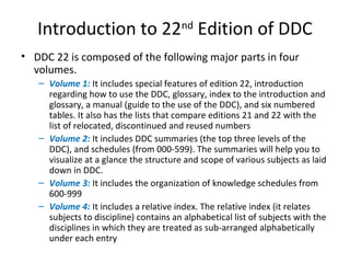 Dewey decimal classification | PPT