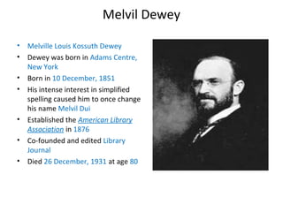 Dewey decimal classification | PPT