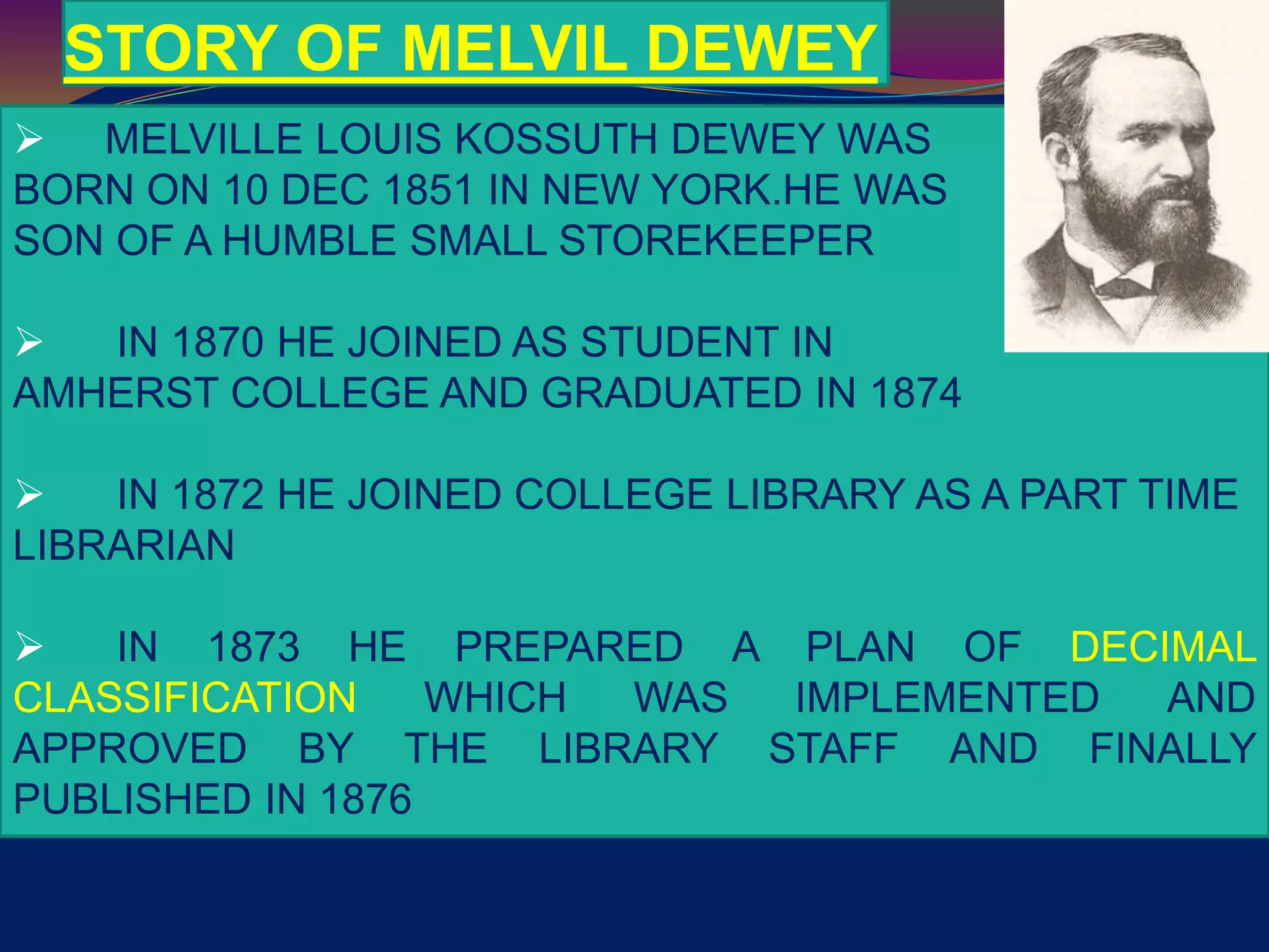 An Introduction to Dewey's Decimal Classification (DDC) | PPTX