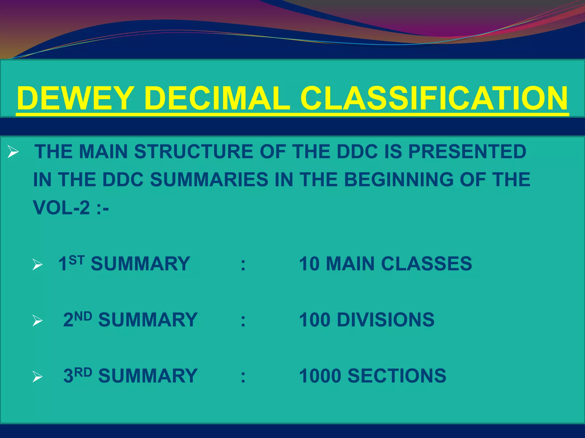 An Introduction to Dewey's Decimal Classification (DDC) | PPTX