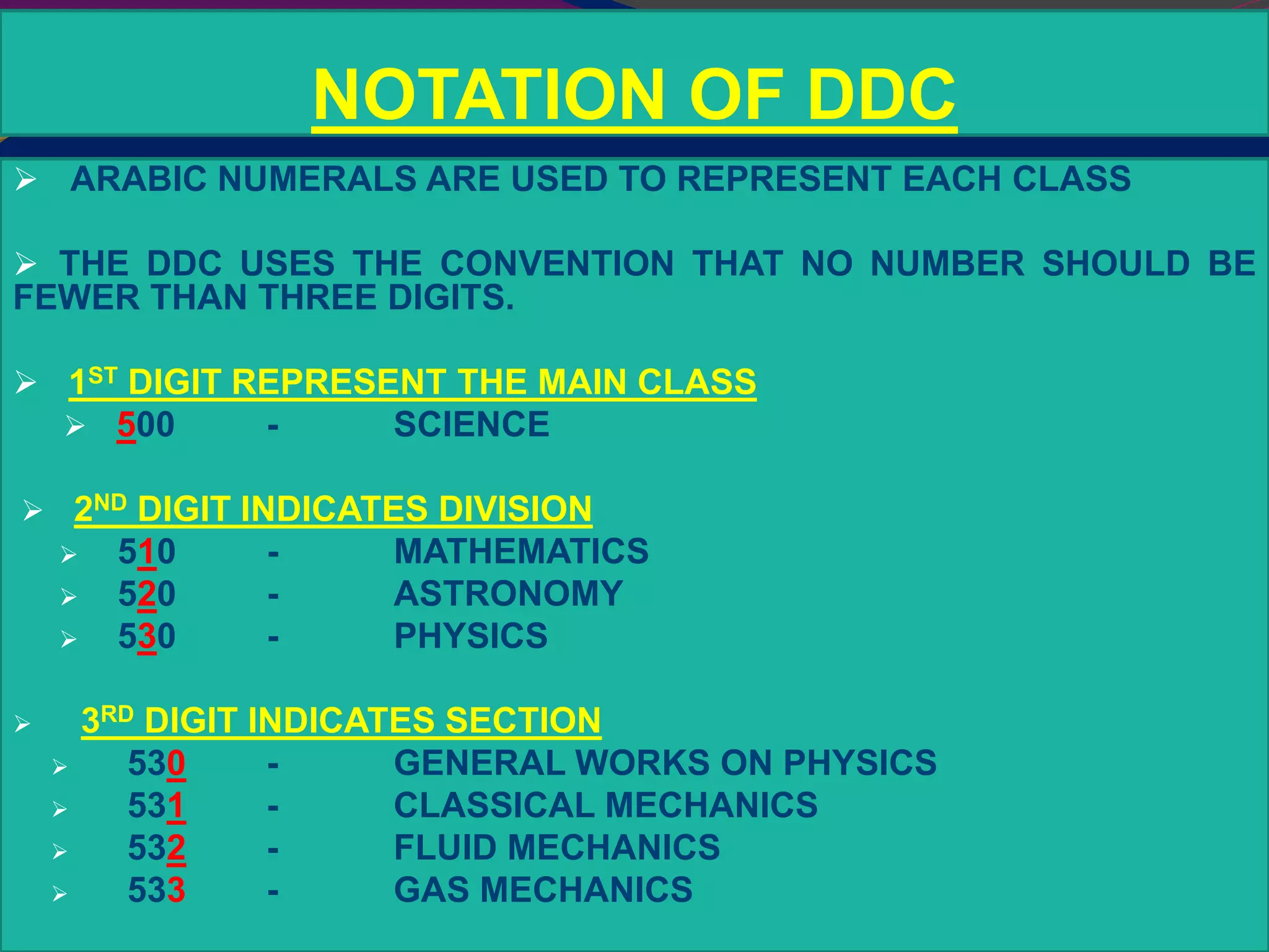 An Introduction to Dewey's Decimal Classification (DDC) | PPTX