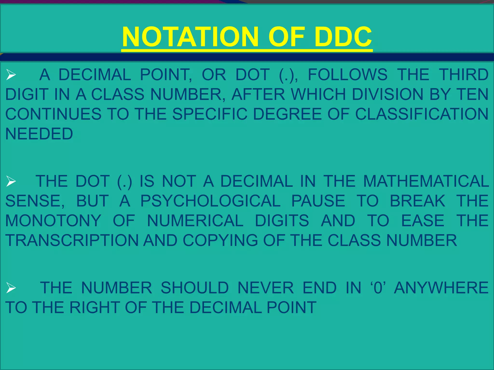 An Introduction to Dewey's Decimal Classification (DDC) | PPTX