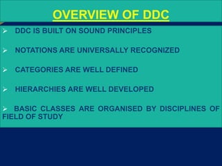 An Introduction to Dewey's Decimal Classification (DDC) | PPTX