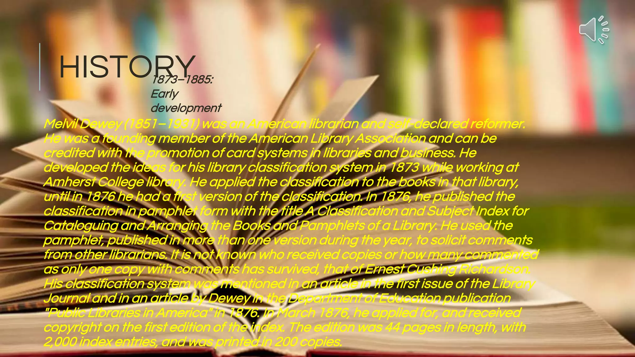 Dewey decimal classification | PPT