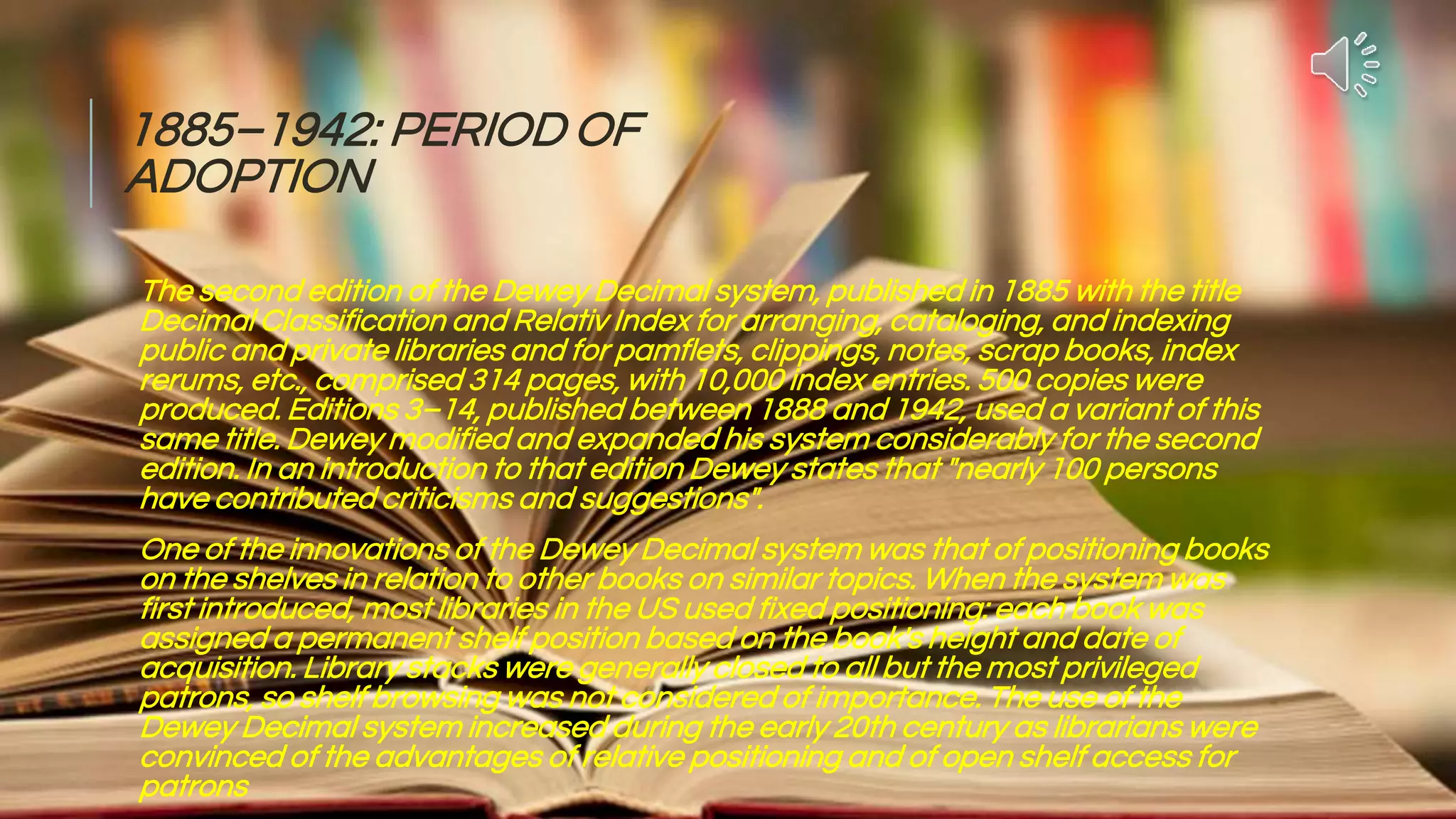 Dewey decimal classification | PPT