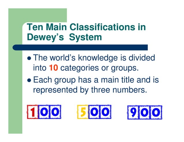 Dewey Decimal Classification System | PDF | Science