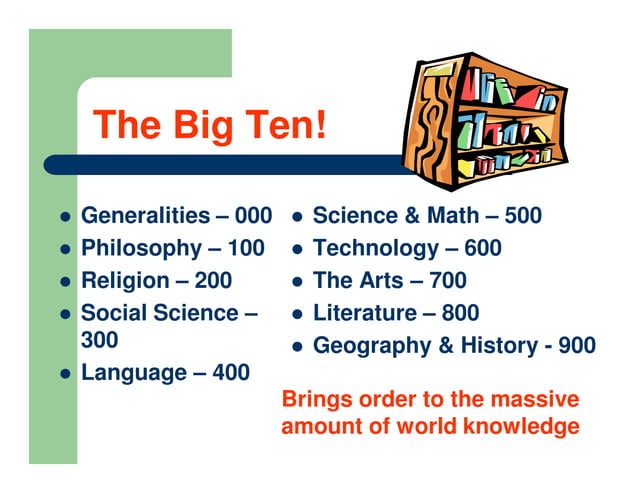 Dewey Decimal Classification System | PDF | Science