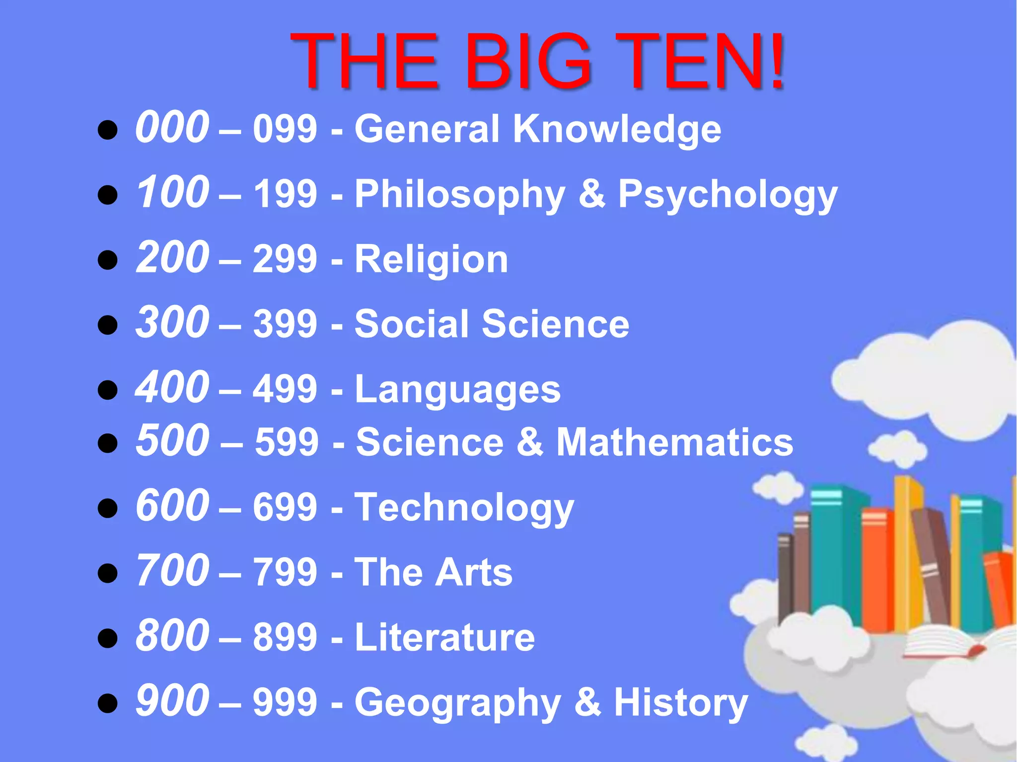 Dewey Decimal Classification System for Grade 3 | PPT