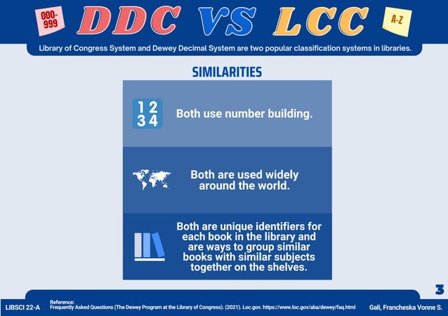 Dewey Decimal Classification Vs Library Of Congress Classification