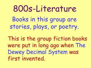Dewey decimal lesson | PPT