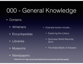Dewey decimal slides | PDF