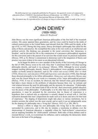 Dewey UNESCO | PDF