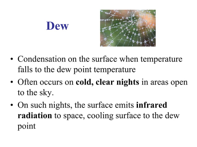DewFrostFog101A2020.pptx | Weather | Science