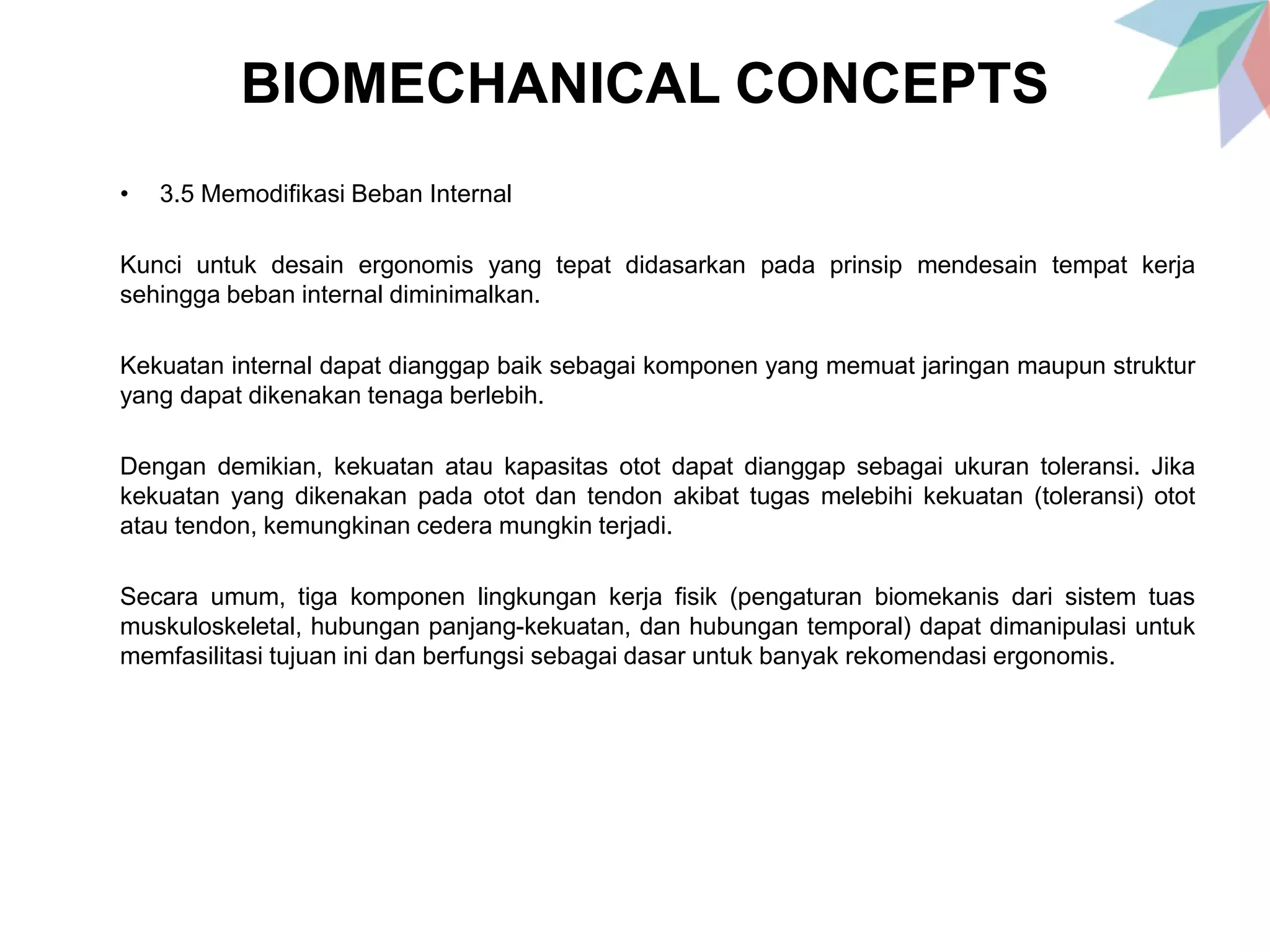 Basic Biomehanics & Workstation Design | PPTX