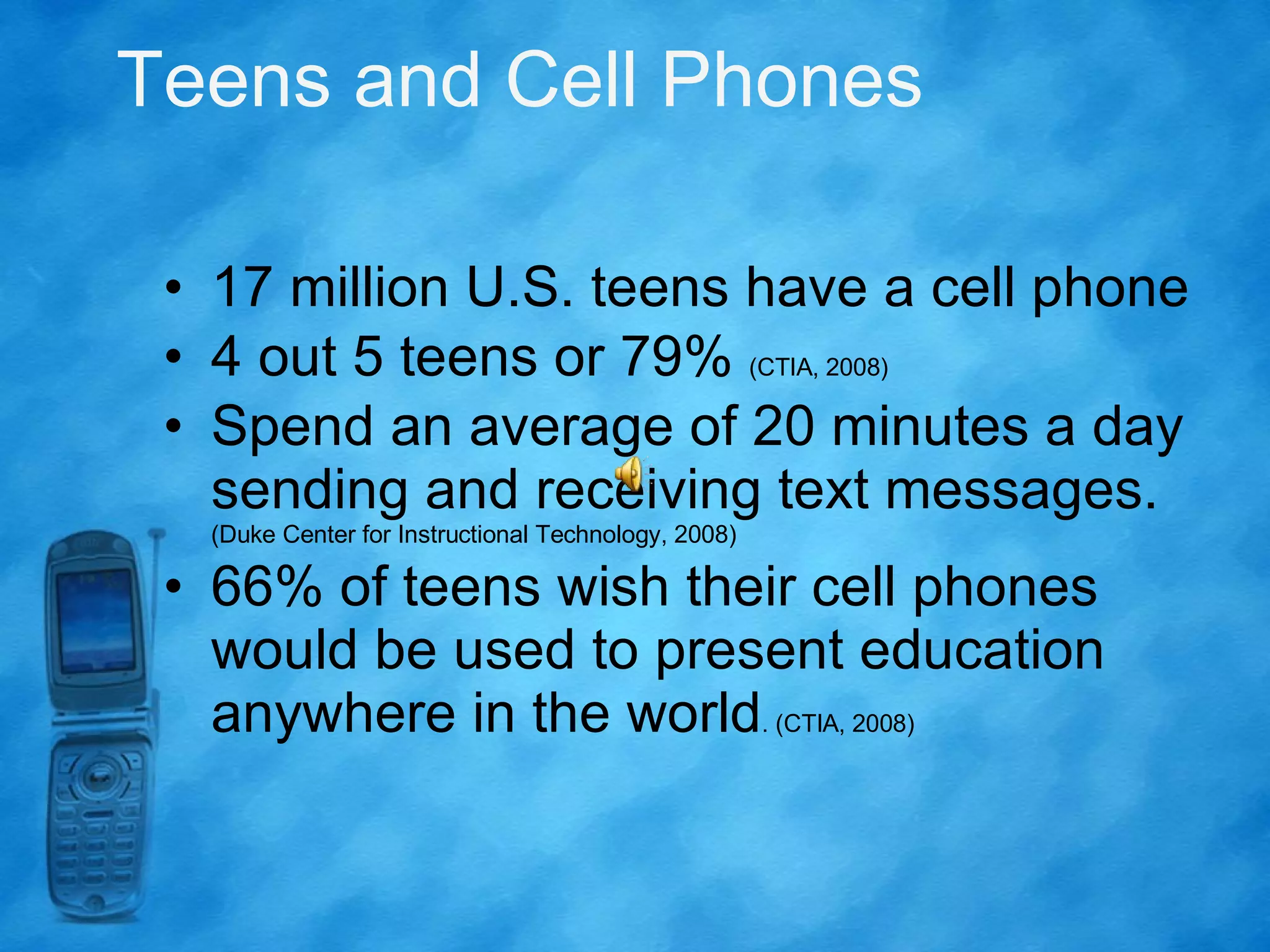 Cell Phones in the Classroom | PPT | Email | Internet