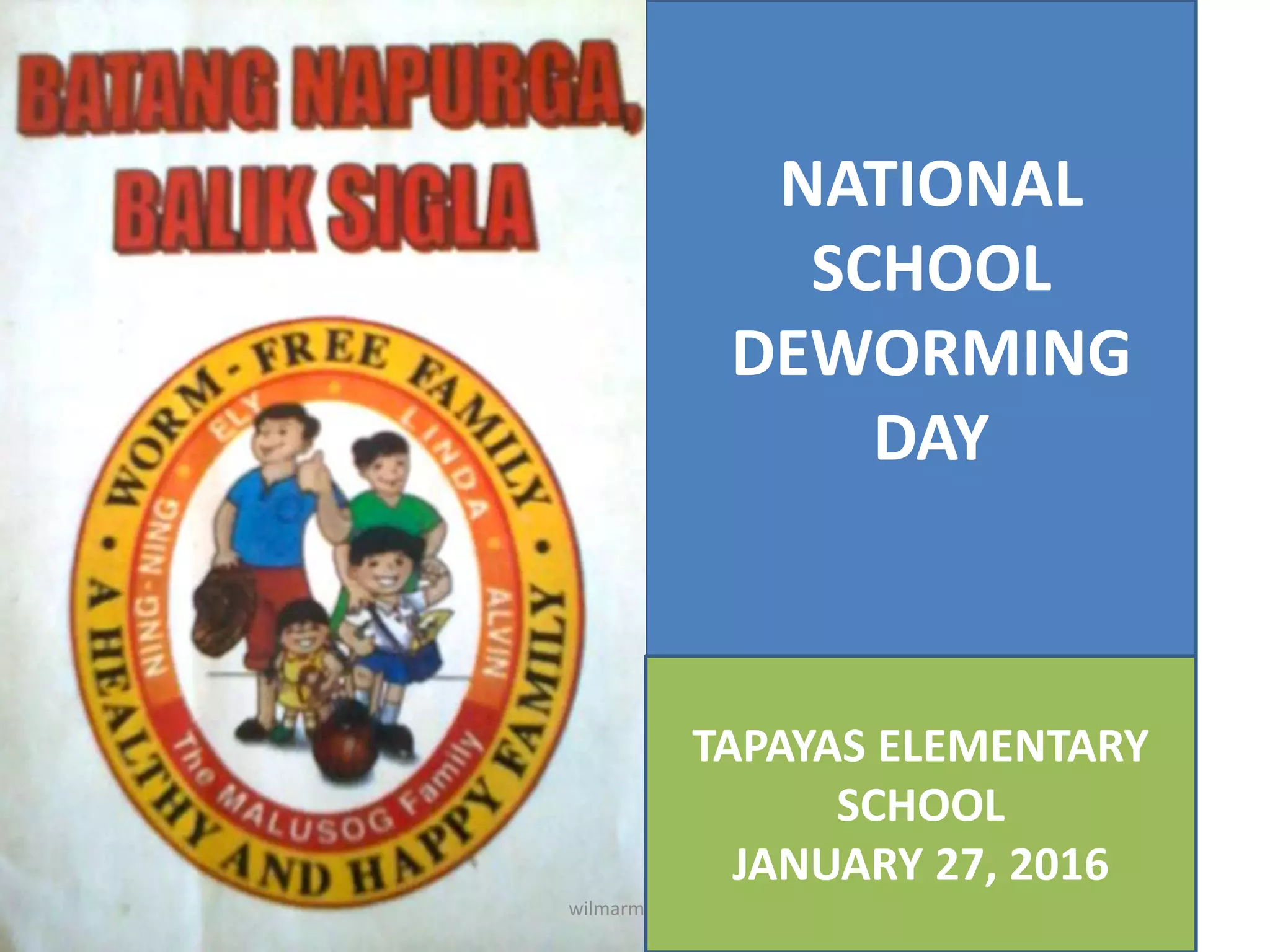 Deworming Program of DOH | PPTX