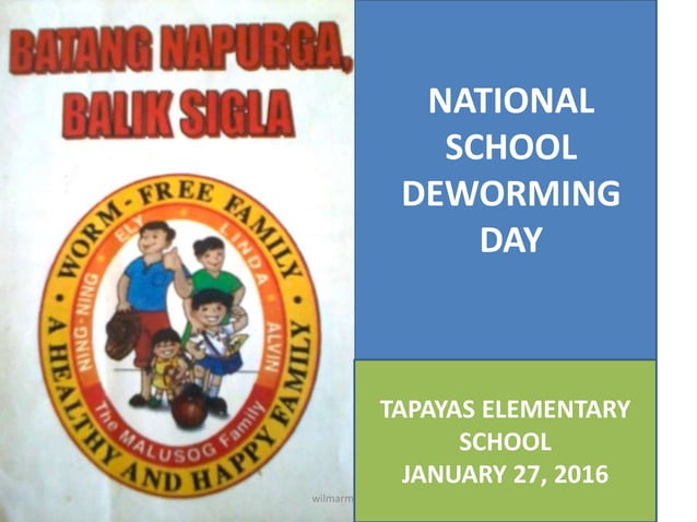 Deworming Program of DOH | PPTX
