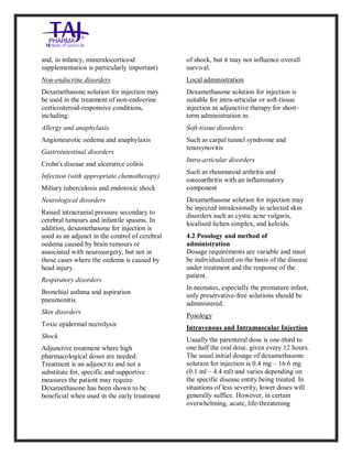 Dexamethasone Sodium Phosphate Injection USP Taj Pharma SmPC | PDF