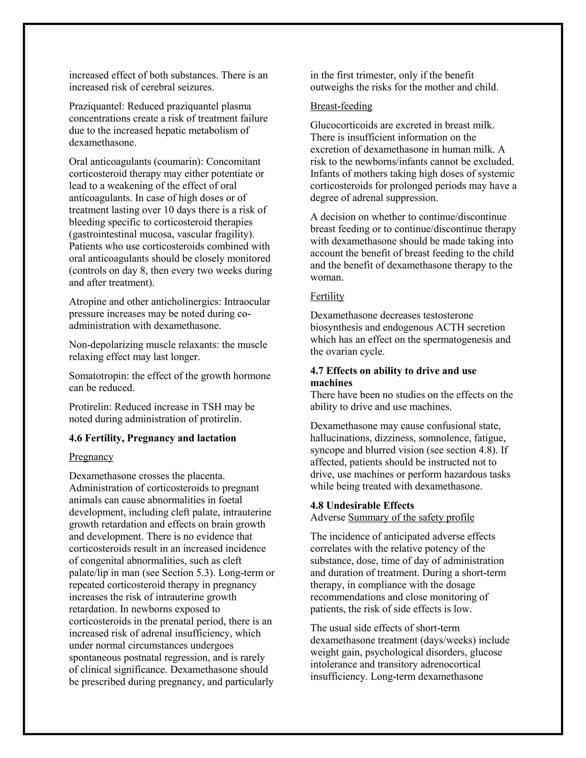 Dexamethasone 4 mg tablets smpc taj pharmaceuticals | PDF