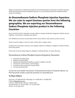 Dexamethasone Sodium Phosphate Injection USP 4mg-ml (8mg-2ml ...