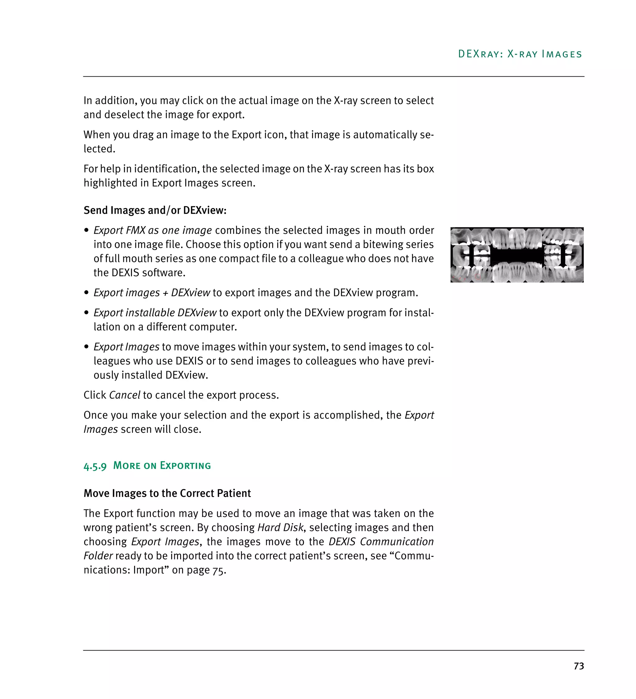Dexis 9 user manual | PDF