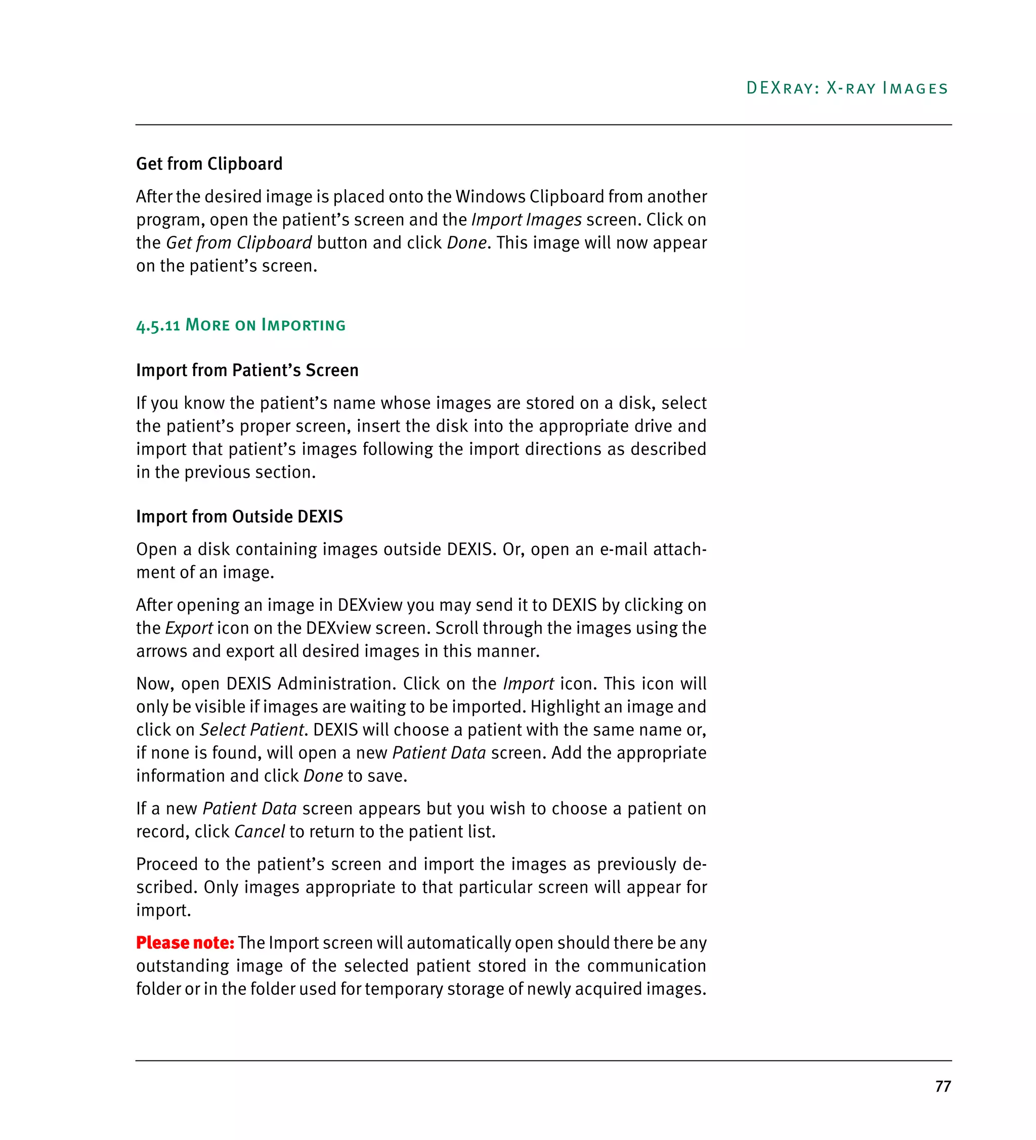 Dexis 9 user manual | PDF