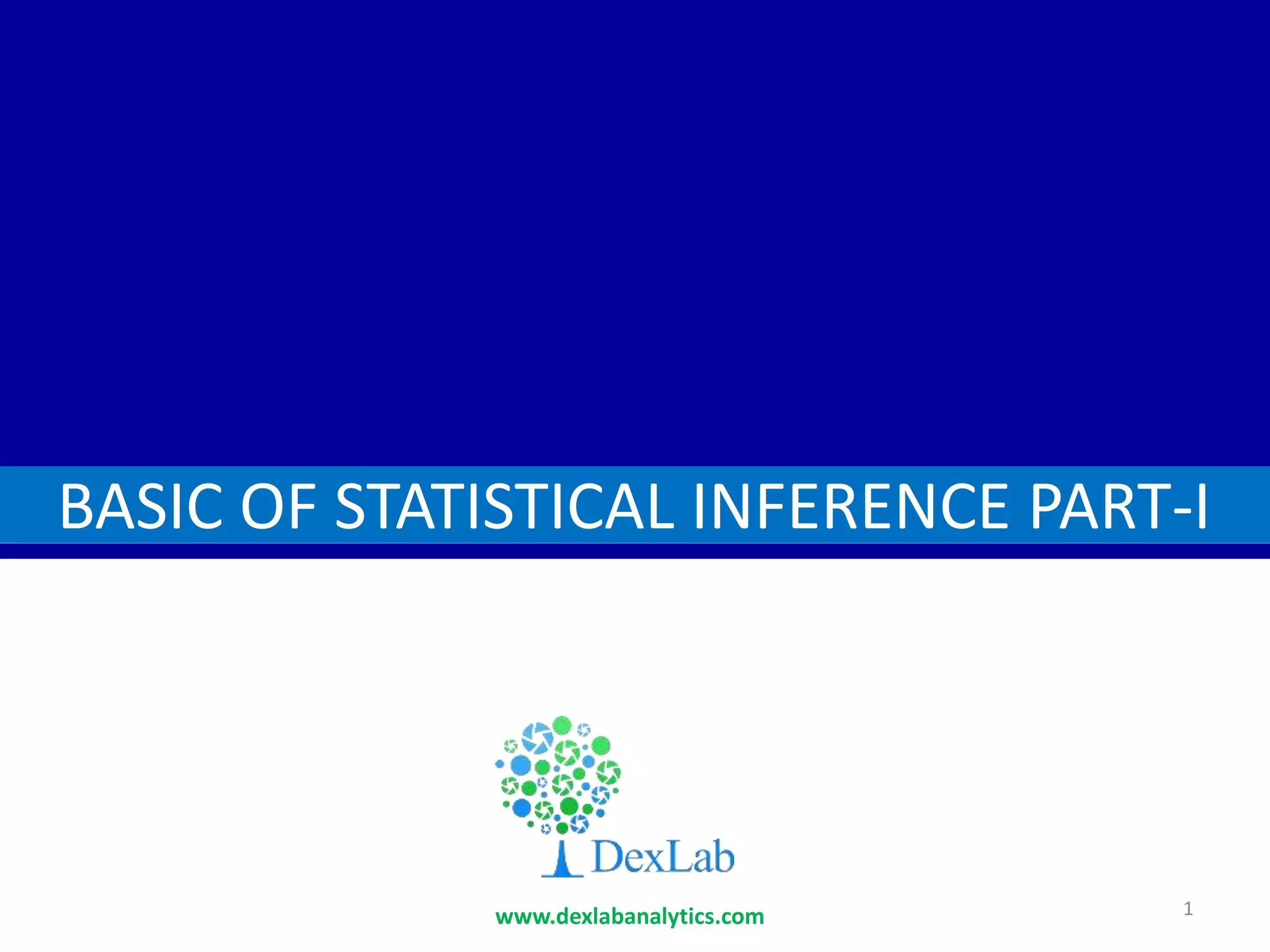 Basic Of Statistical Inference Part I Ppt